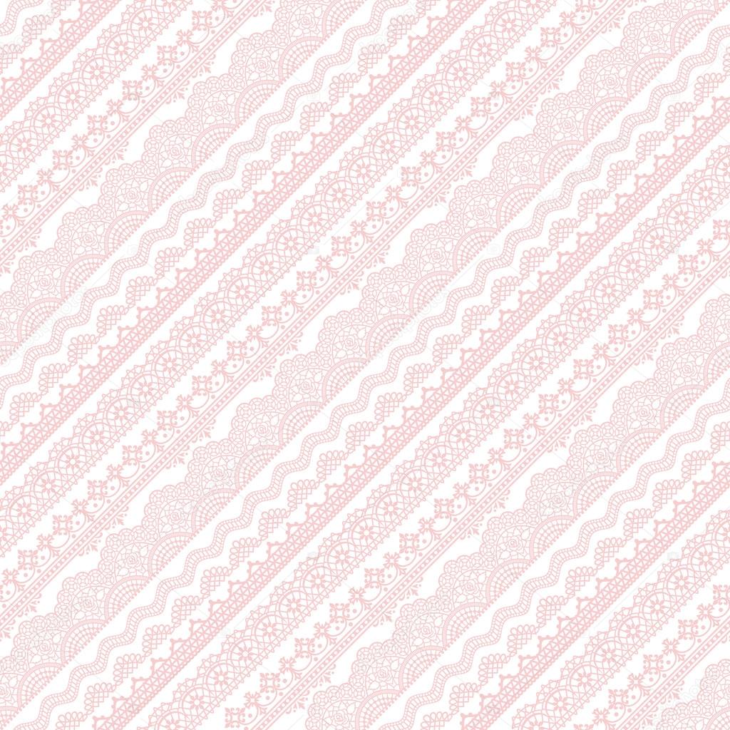 Pink lace stripes pattern. Stock Vector Image by ©lalan33 #101780592