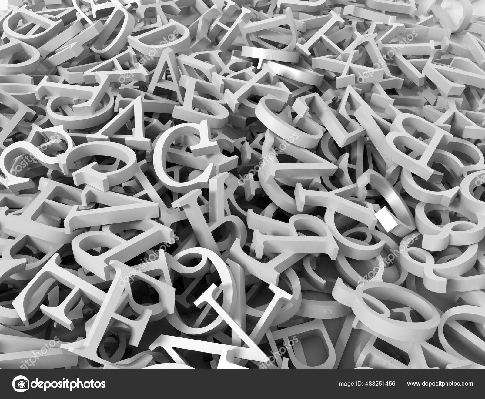 Abstract Letters Stack Background — Stock Photo © Jezper #483251456