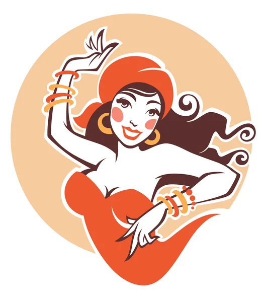 Vectores de stock de Mujer gitana de, ilustraciones de Mujer gitana de sin royalties ...