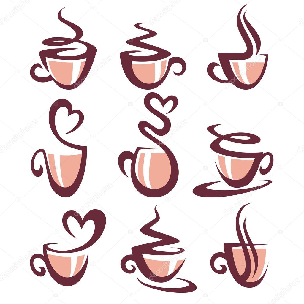 Coffee and tea, vector cups collection Stock Vector Image by ...