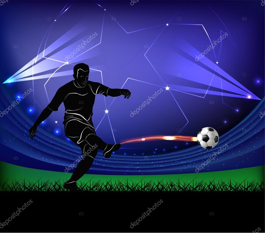 Football player - shot Stock Vector Image by ©KatSov #57206769