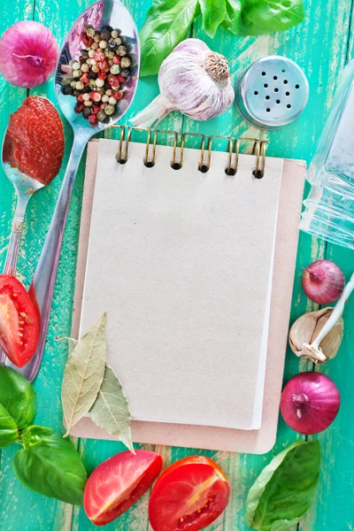 Spice and note for recipe - Stock Image - Everypixel