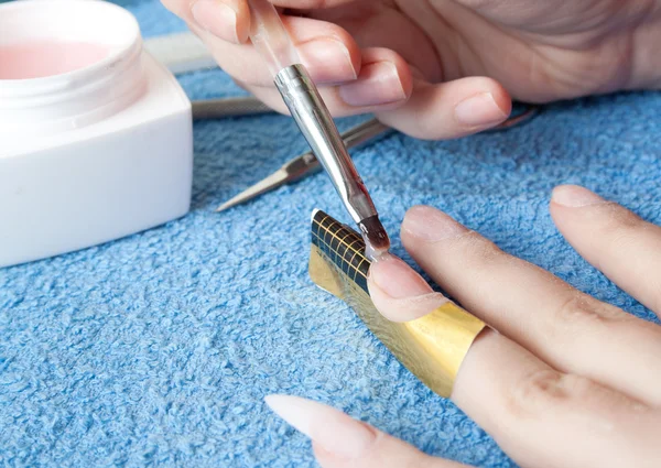 Process of building fingernails - Stock Image - Everypixel
