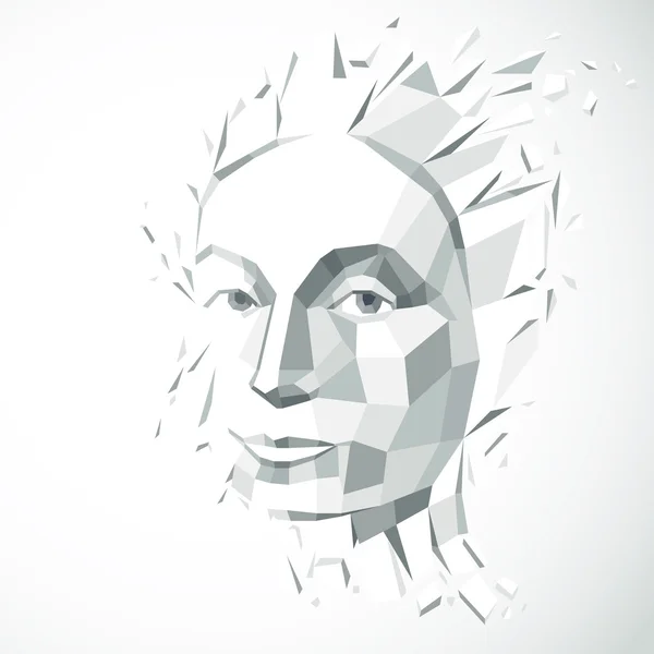 Low poly face Vector Art Stock Images | Depositphotos