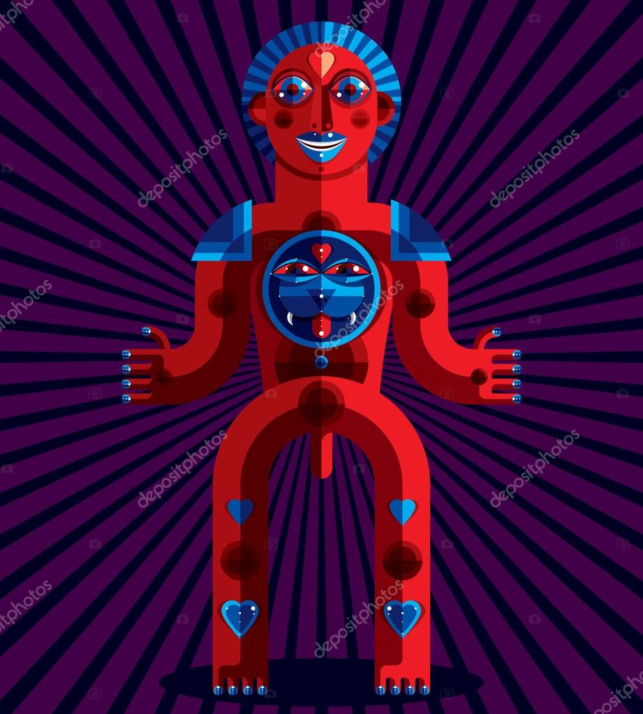 Bizarre modernistic avatar Stock Vector Image by ©Ostapiusangelp #106043222