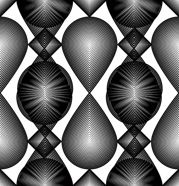 Continuous pattern with graphic lines Stock Vector by ©Ostapius 93190388