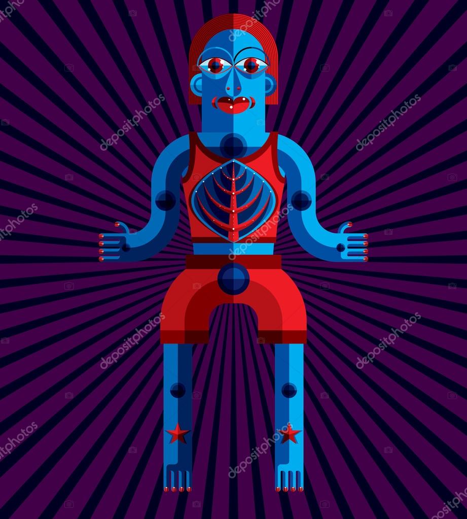 Bizarre odd character Stock Vector by ©Ostapius 112025588