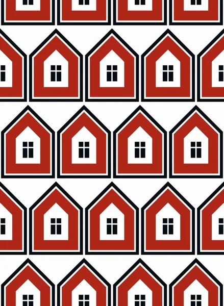 Simple houses continuous background. Stock Vector Image by ...
