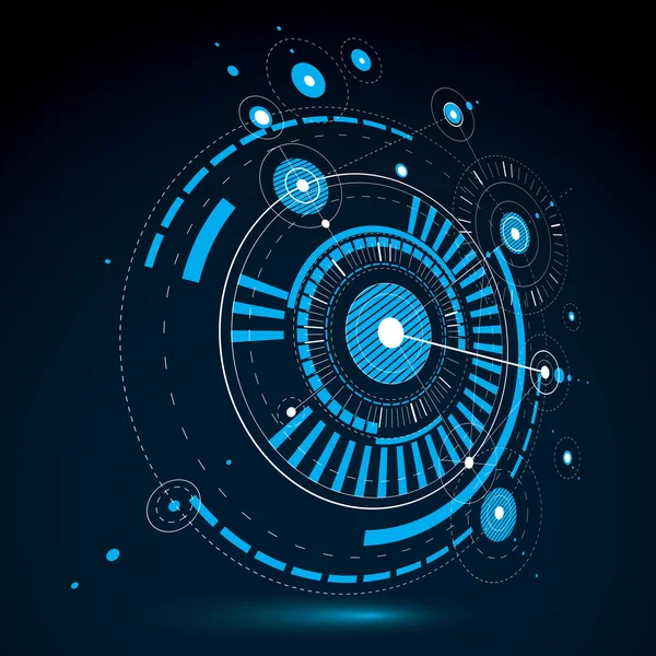 Blue abstract engineering draft Stock Vector Image by ©Ostapius #112026120