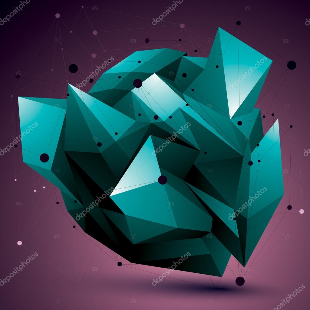 Colorful complicated 3d figure Stock Vector by ©Ostapius 118577956
