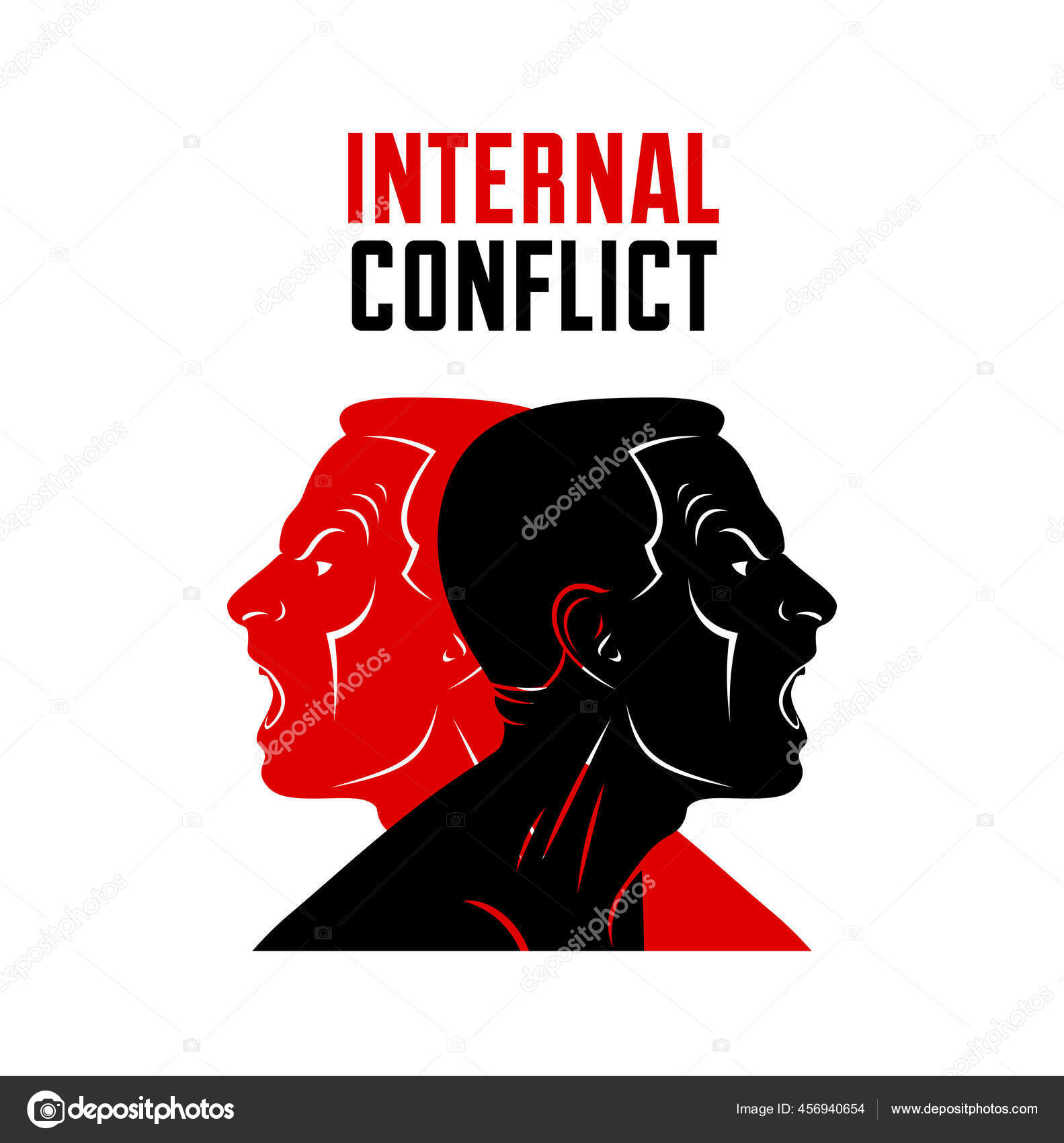 Internal Struggle Clipart