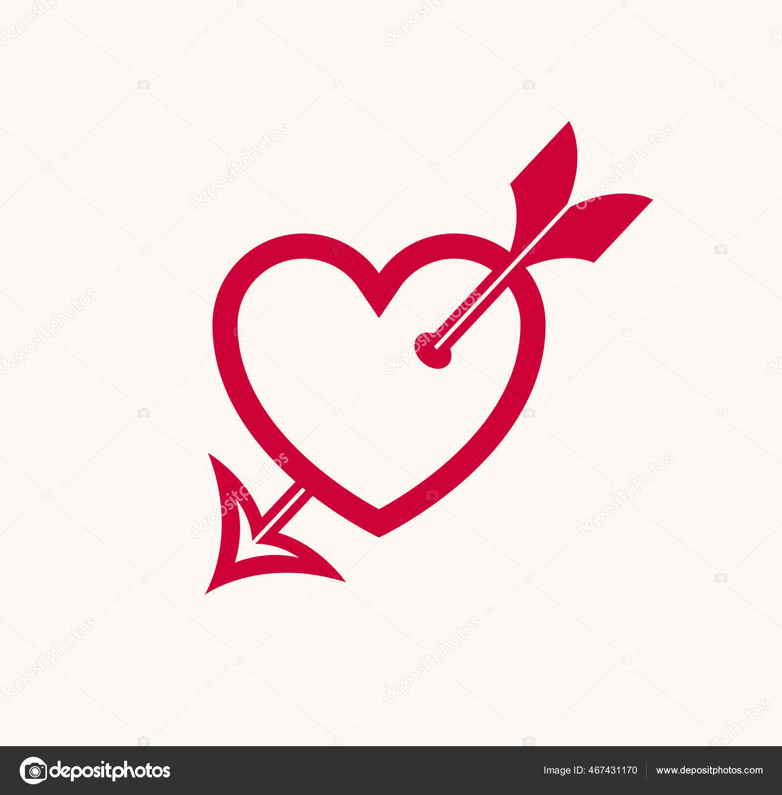 Cupid Heart Arrow