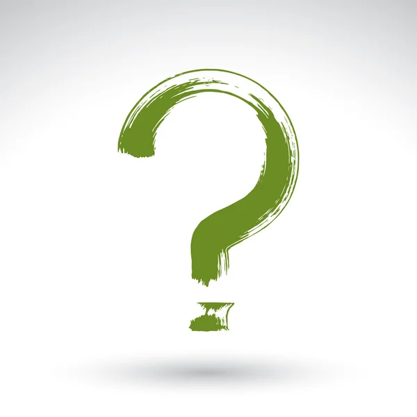 Green Riddler Question Mark Drawing