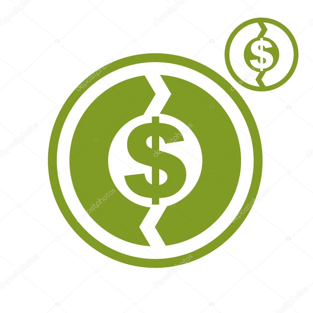 Money circulation exchange economy concept vector simple single Stock ...