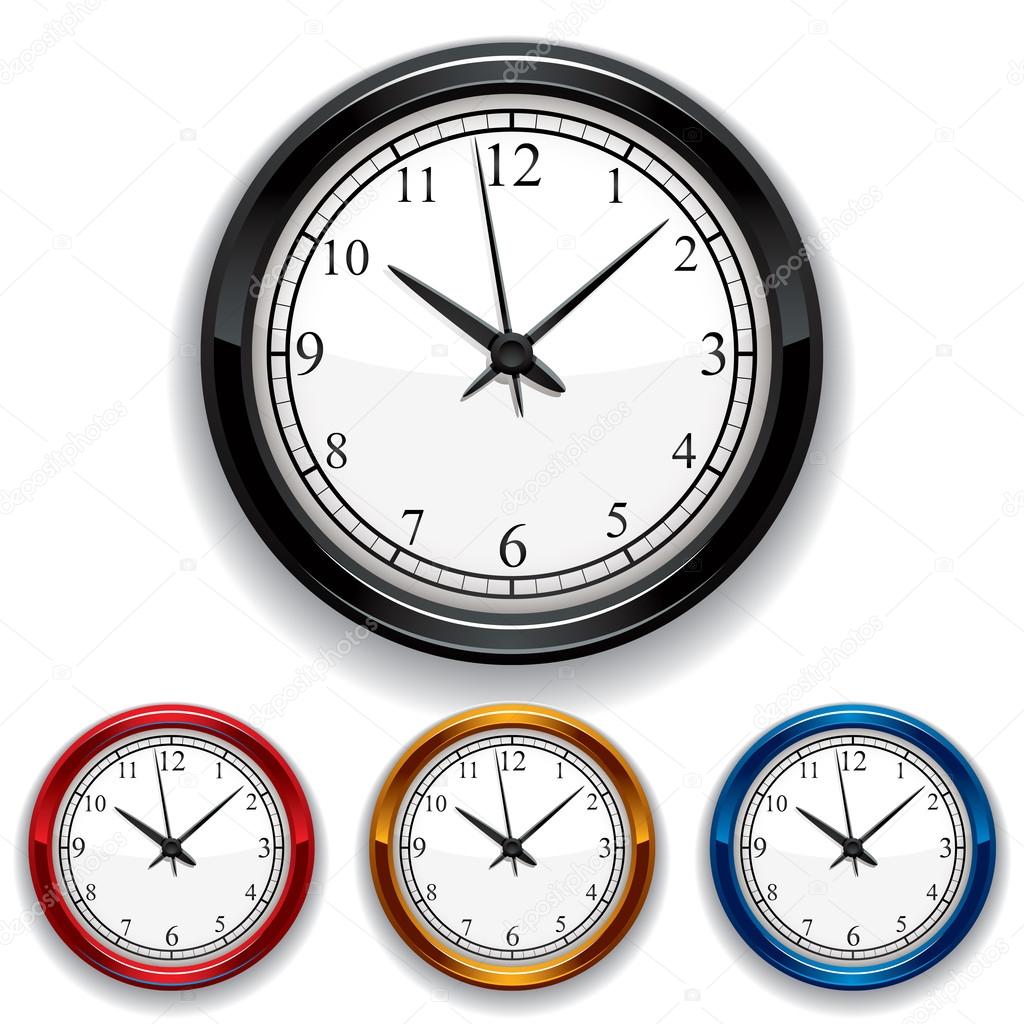 Reloj Vector Ilustración. Vector de stock #57829849 de ©Ostapius