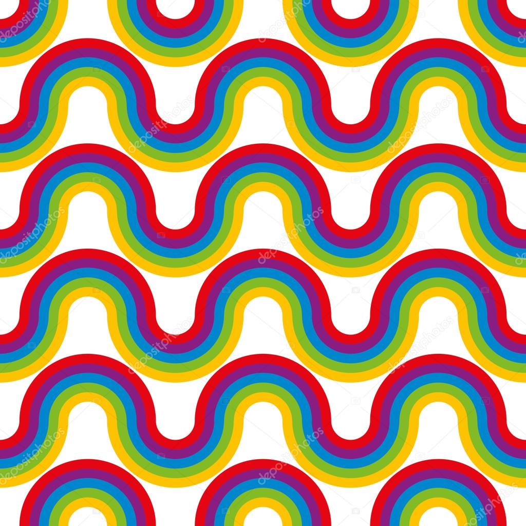 Rainbow seamless pattern. Stock Vector by ©Ostapius 57831223