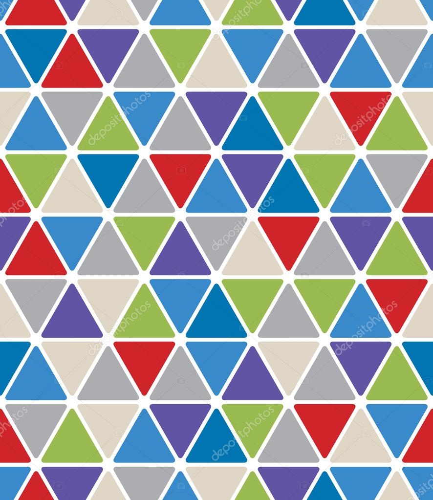 Triangles seamless background. Stock Illustration by ©Ostapius #57832941