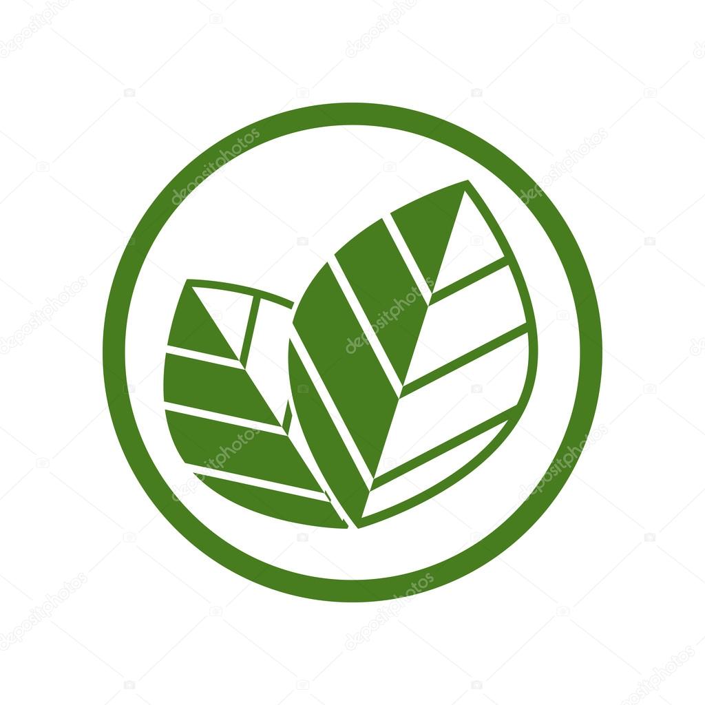 Two leaves icon. Stock Vector by ©Ostapius 58731777