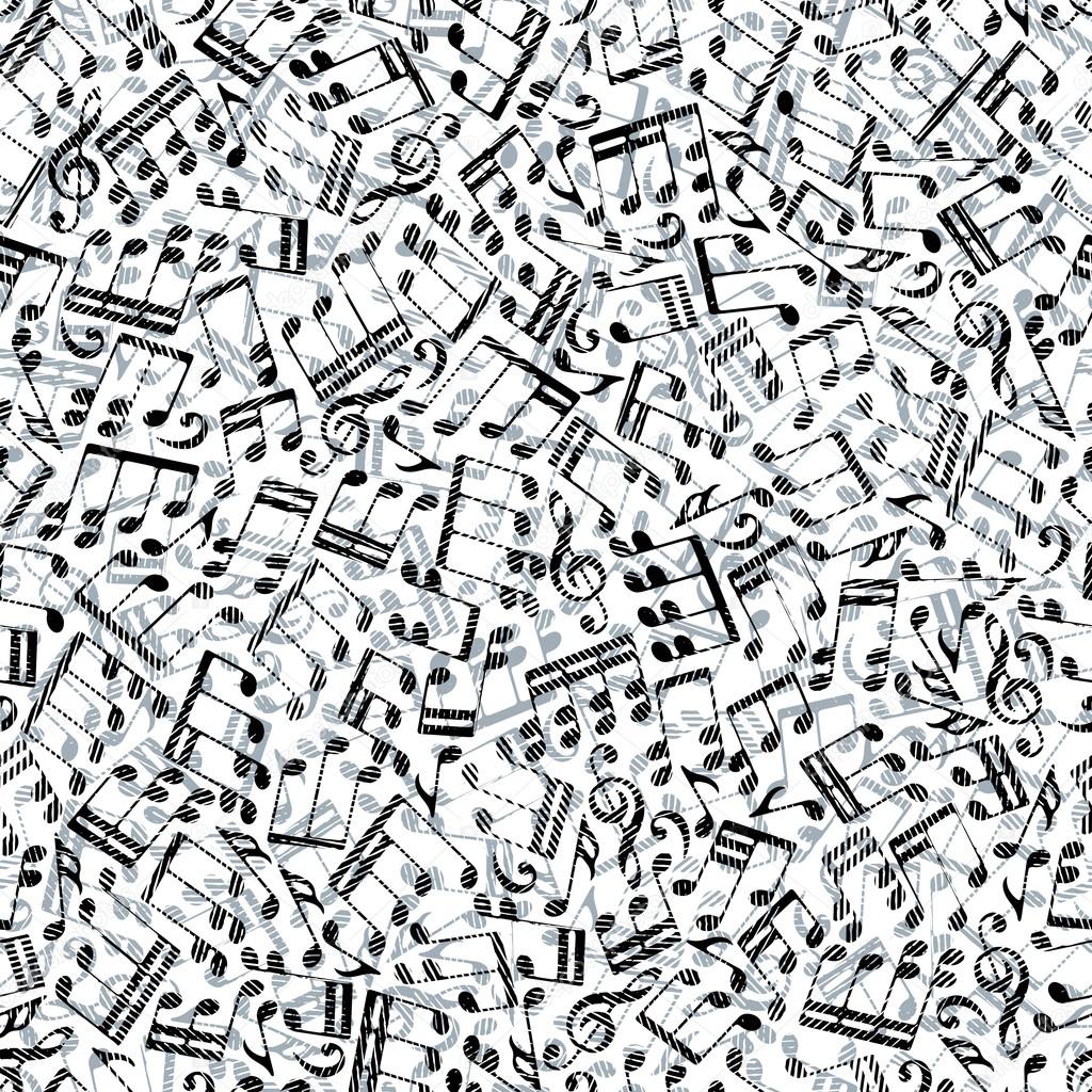 Fondo transparente de notas musicales — Vector de stock #58733603 ...