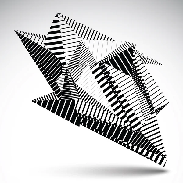 Multifaceted asymmetric contrast figure Stock Vector Image by ...