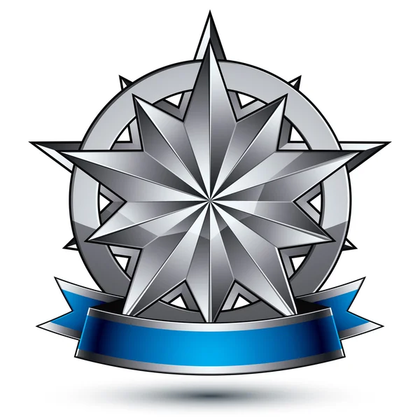 Heraldic template with five-pointed silver star Stock Vector by ...