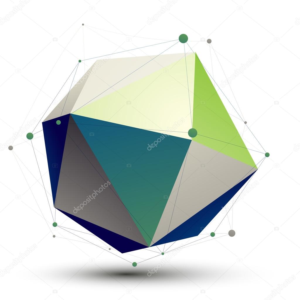 Spatial Vector Digital Object Colorful Dimensional Technology E Stock Vector By ©ostapius 58966251