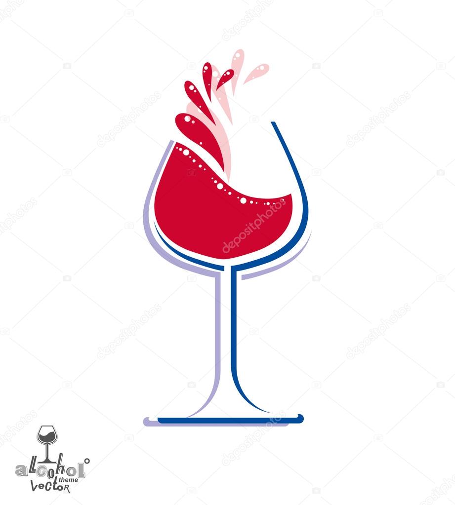 Wine Glass Splash Art