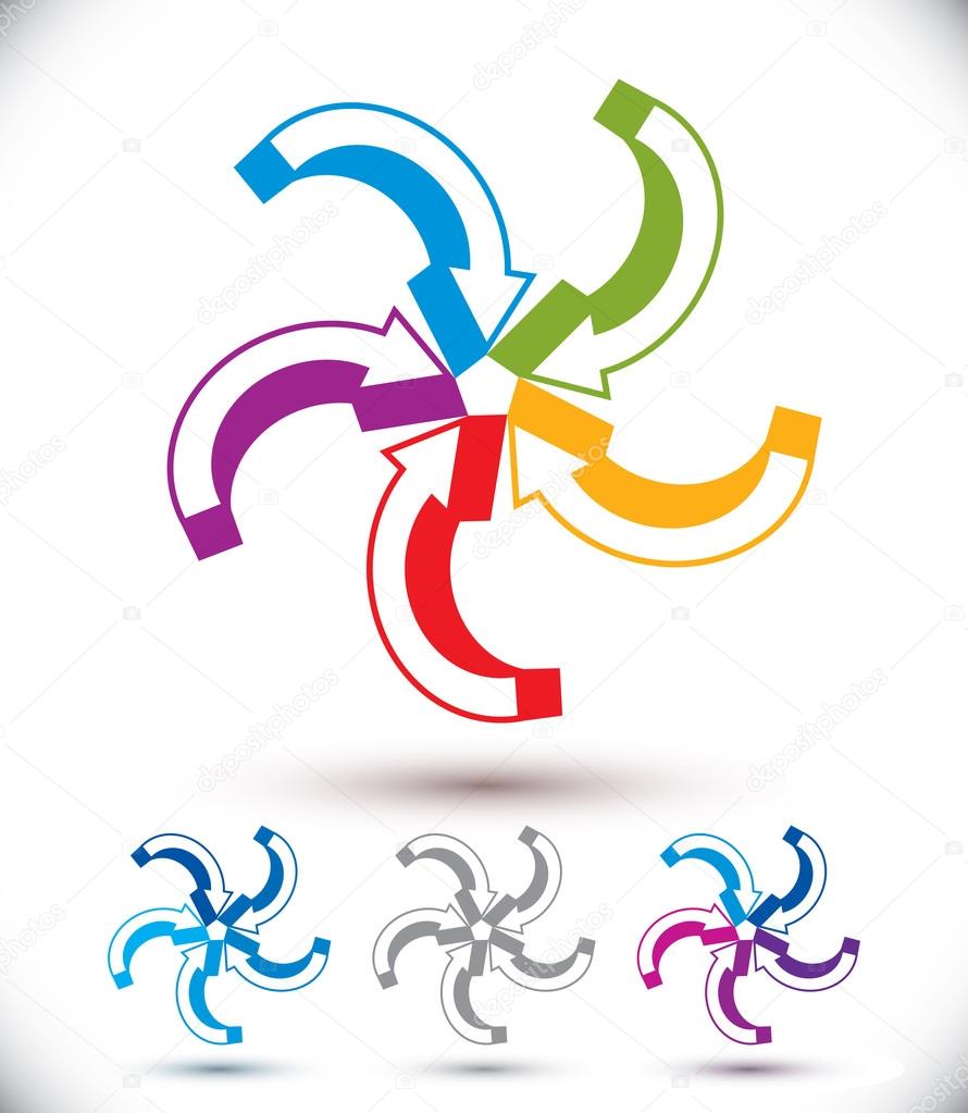 Infinite loop arrows symbols Stock Vector by ©Ostapius 65426835