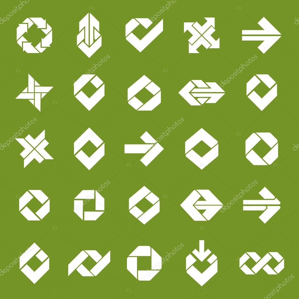 Conjunto de símbolos inusuales abstractos Vector de stock #66329771 de ...