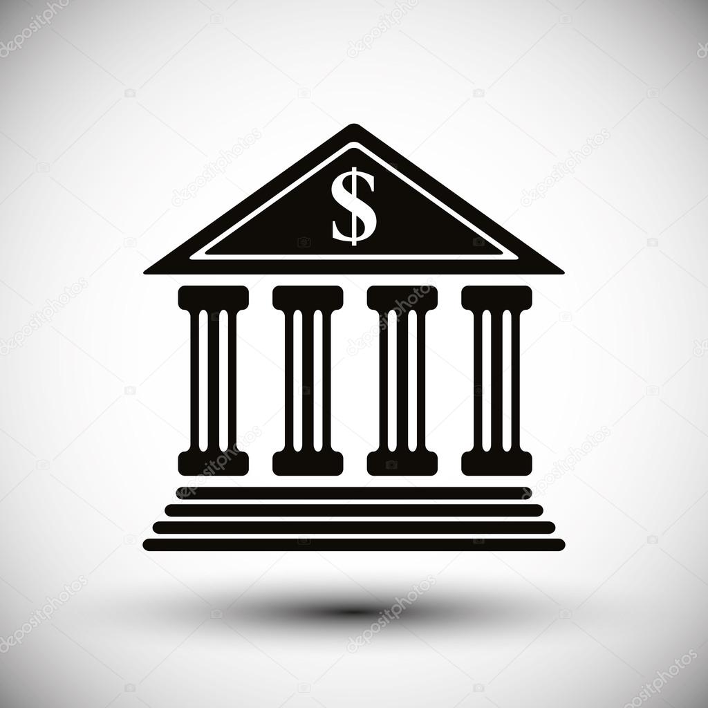 Black Bank icon. Stock Vector by ©Ostapius 66330909