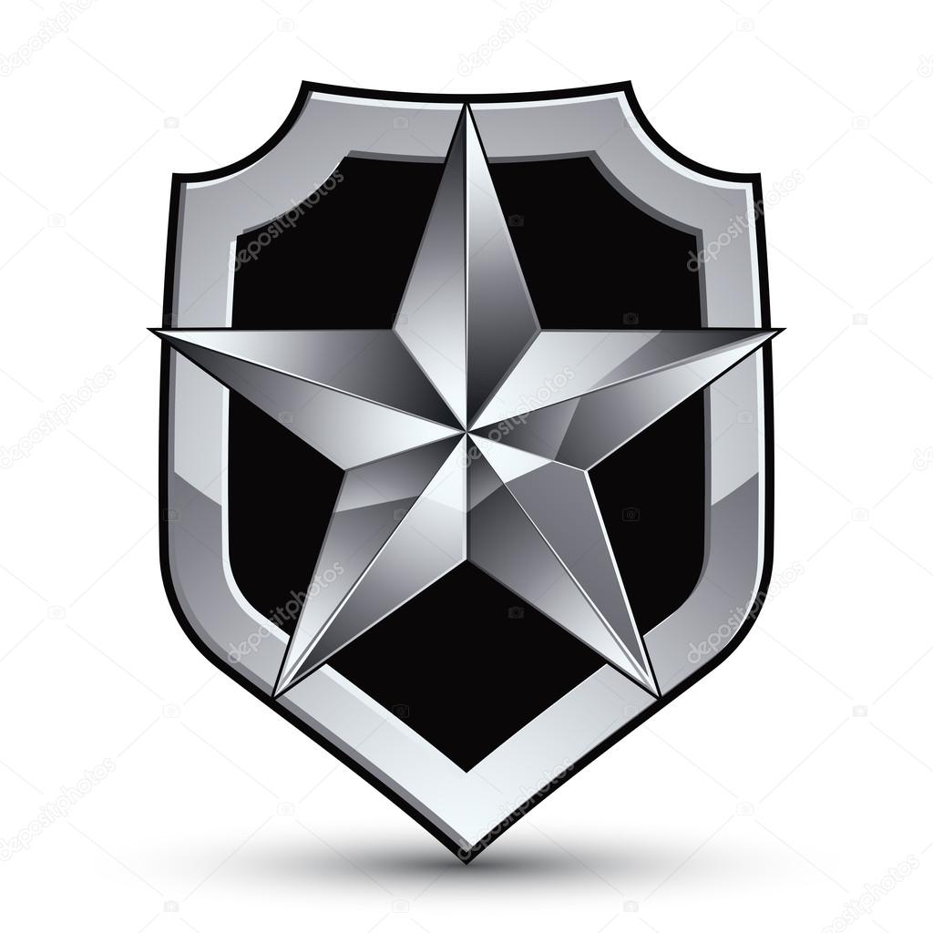 Blazon with star emblem Stock Vector by ©Ostapius 66330947