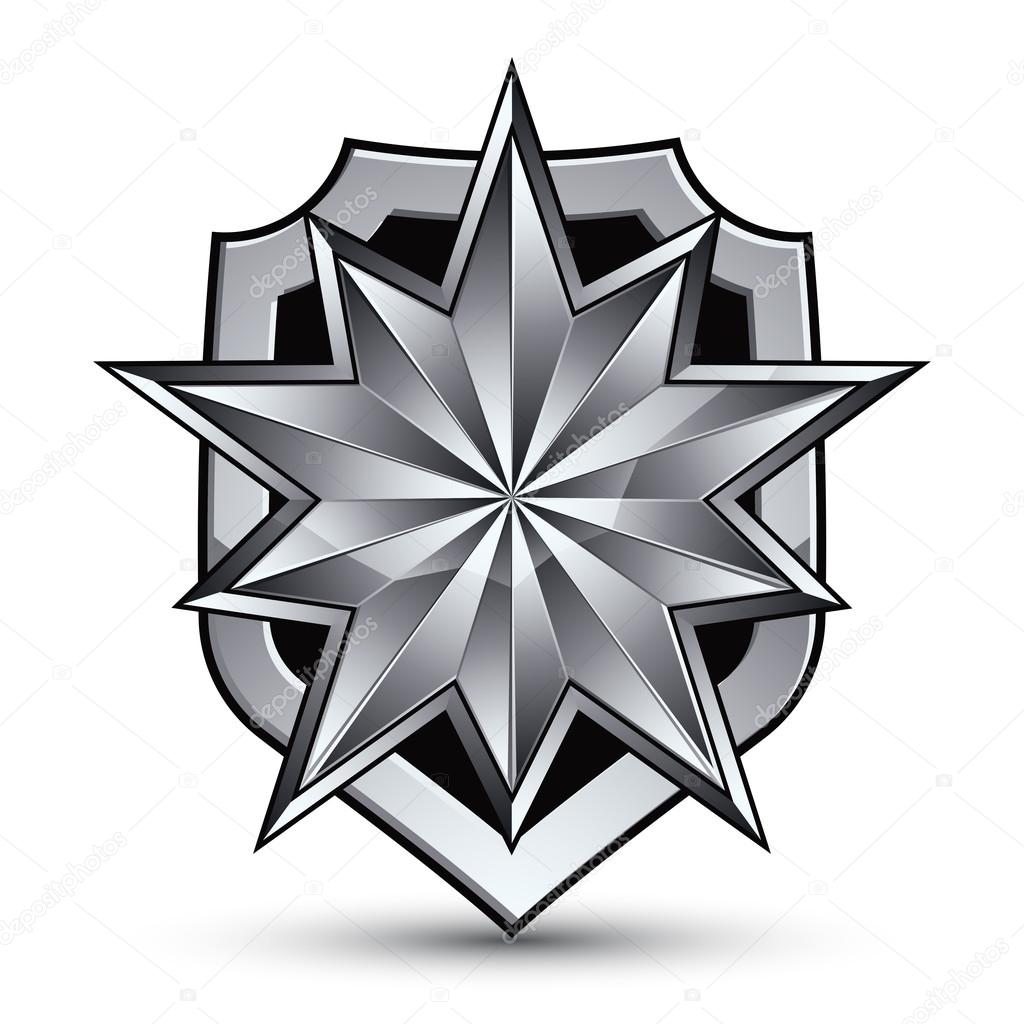 Stylized silver star Stock Vector Image by ©Ostapius #66331063