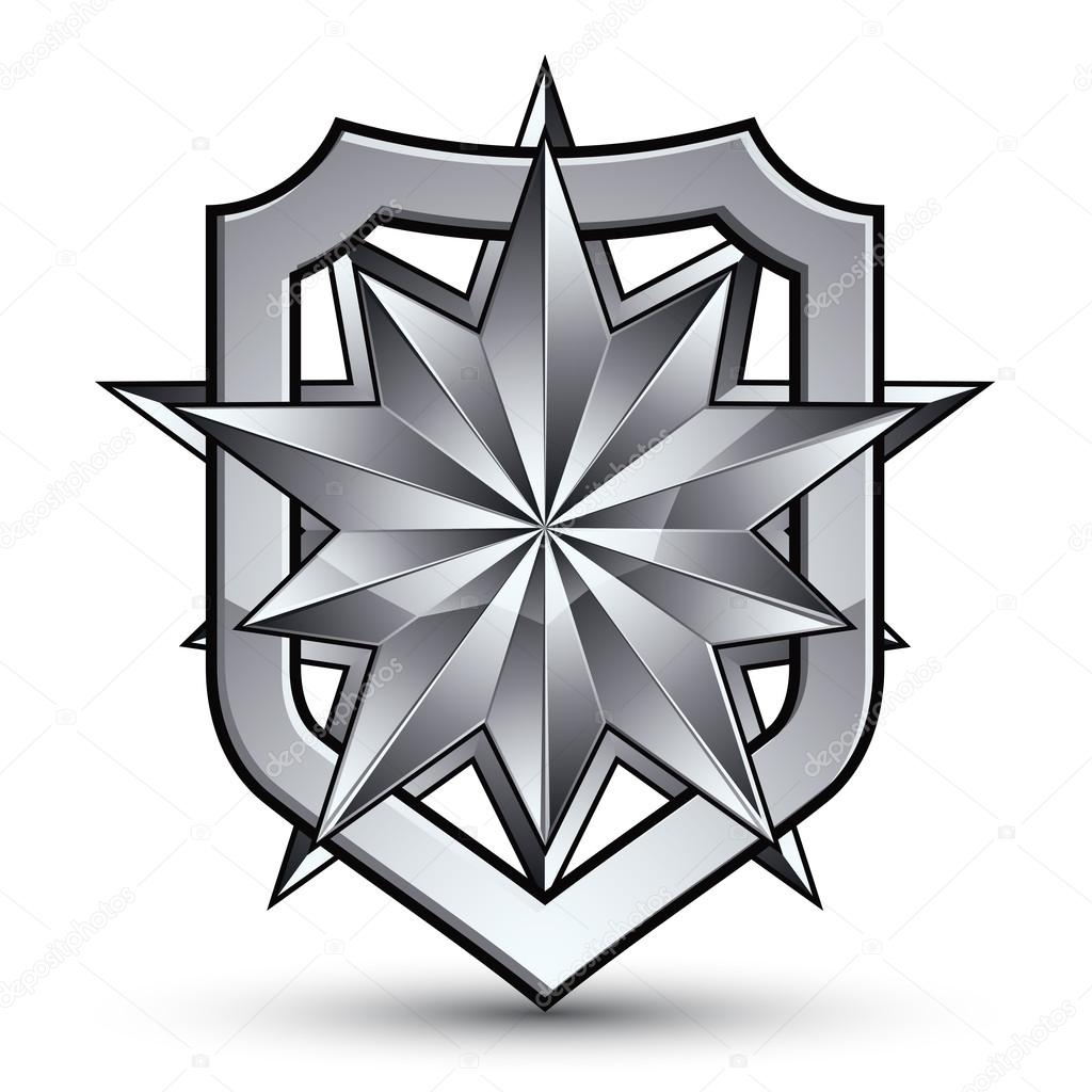 Template with polygonal silver star Stock Vector by ©Ostapius 66332271