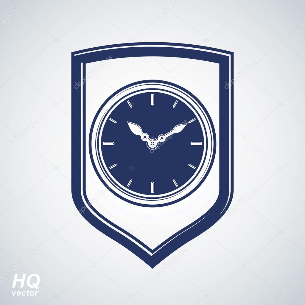 Wall clock with an hour Stock Vector Image by ©Ostapius #66333071