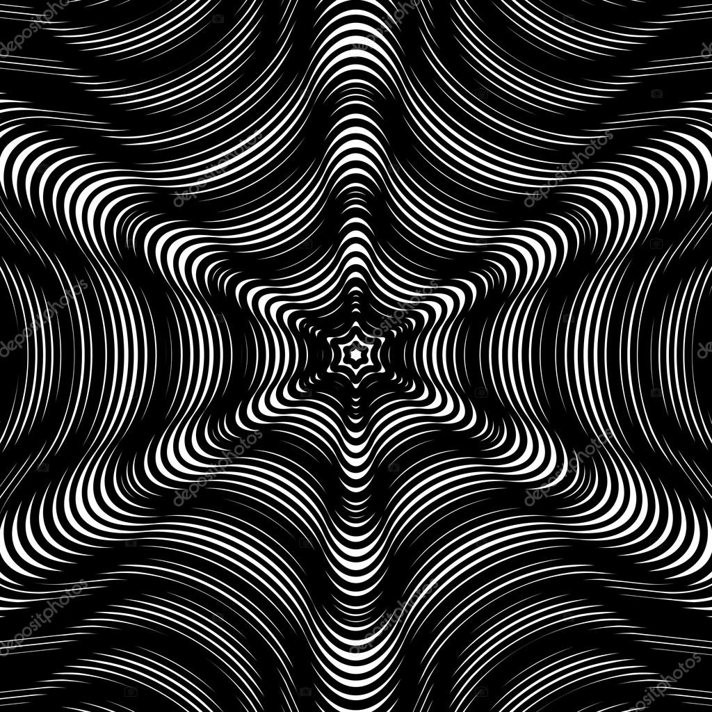 Moire pattern, op art background — Stock Vector © Ostapiusangelp #68227911