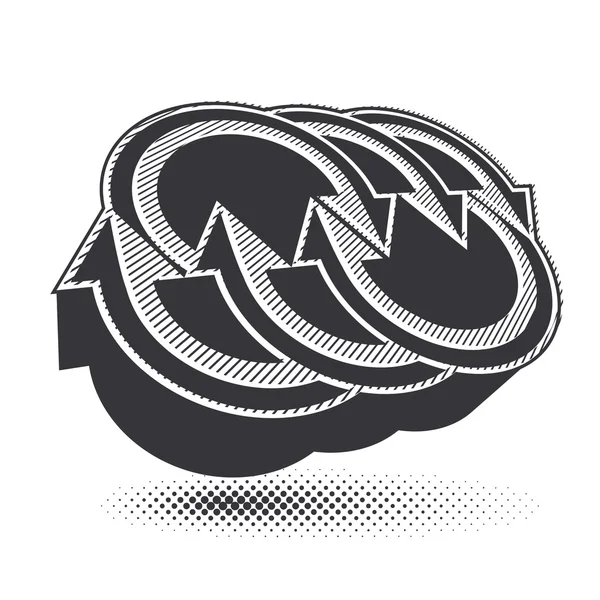 Loop arrows conceptual symbol Stock Vector Image by ©Ostapius #68229339