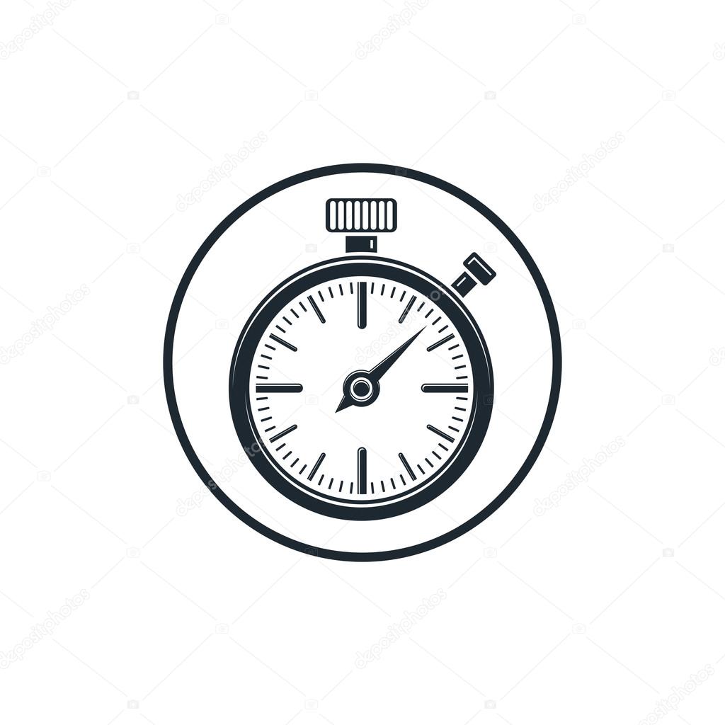 Simple timer, classic stopwatch Stock Vector by ©Ostapius 72575701
