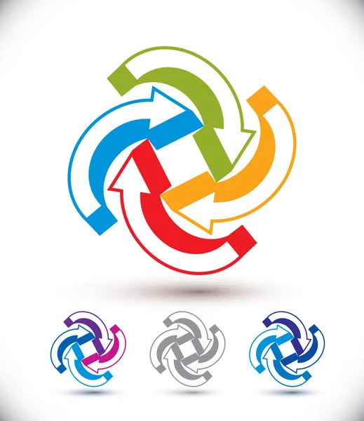 Infinite loop arrows symbols Stock Vector by ©Ostapius 65426835