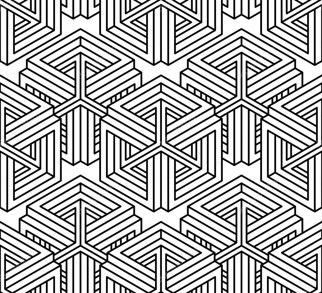 Three-dimensional repeated pattern. Stock Vector Image by ©Ostapius ...