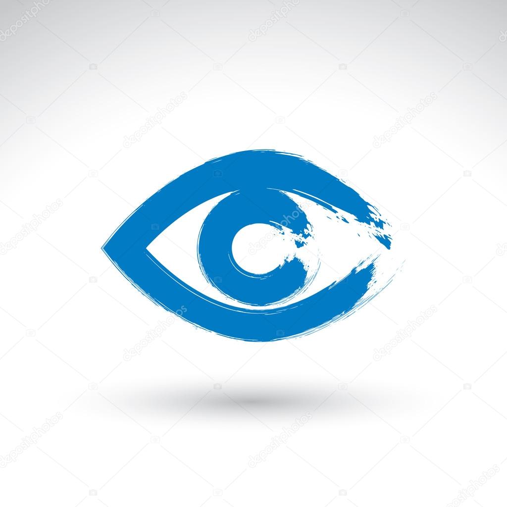 Hand drawn human eye icon Stock Vector by ©Ostapius 77533875