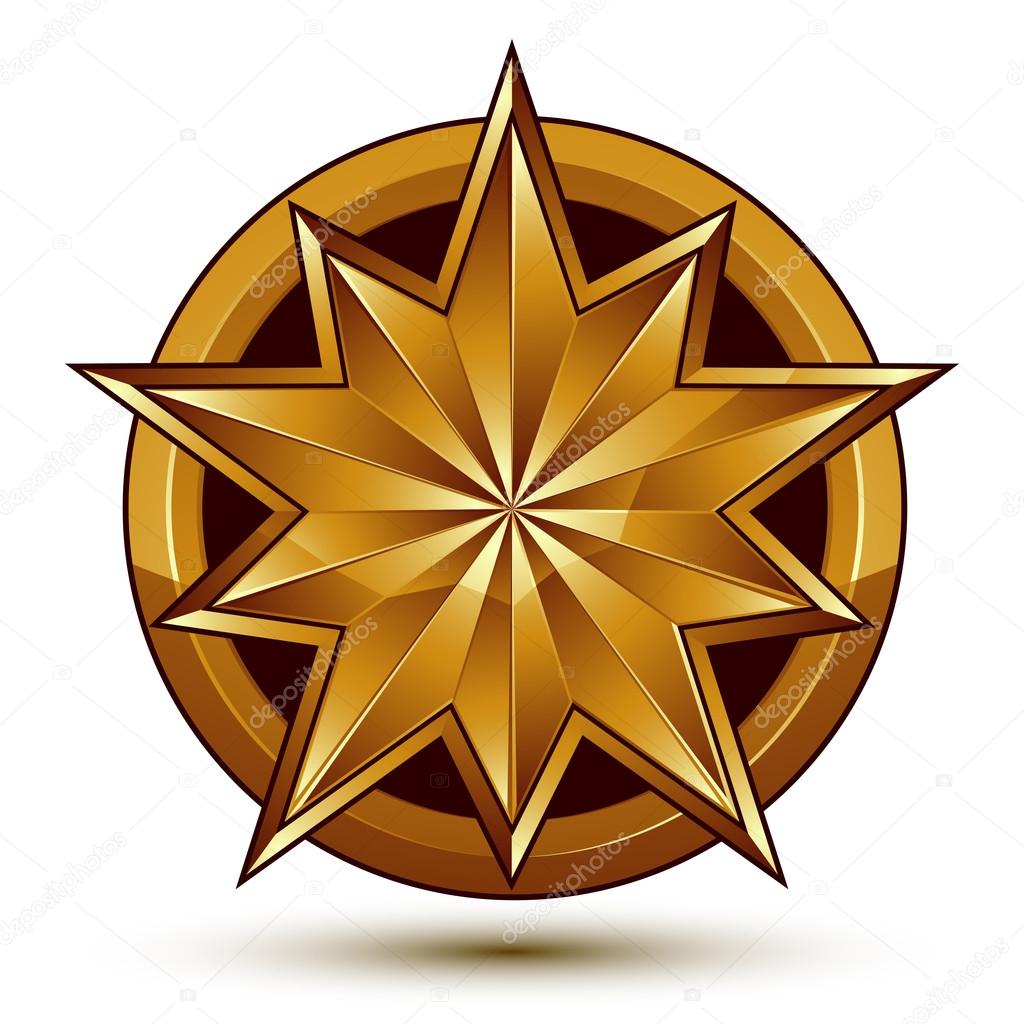 3d golden star emblem Stock Vector Image by ©Ostapiusangelp #81021574