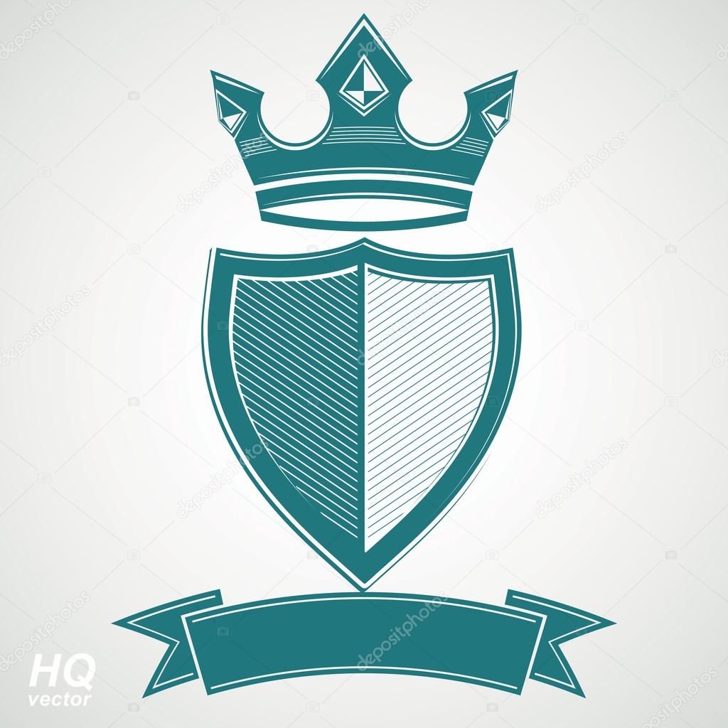 Heraldic royal blazon illustration Stock Vector Image by ...