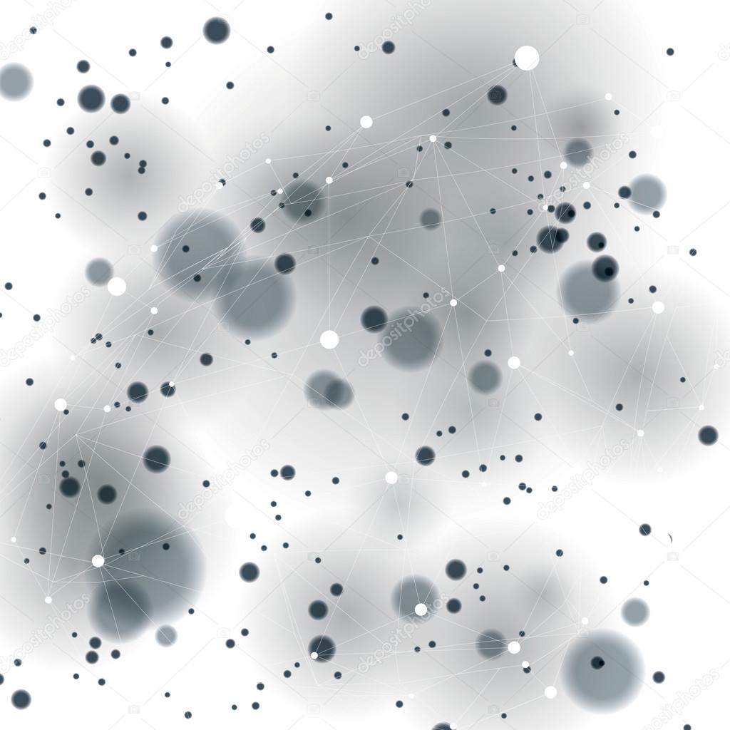 Background with smudge dots and geometric shapes Stock Vector by ...