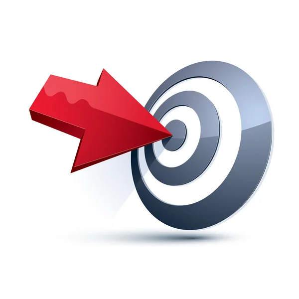 Arrows point at hot target drawing — Stock Vector © michaeldb #23656787