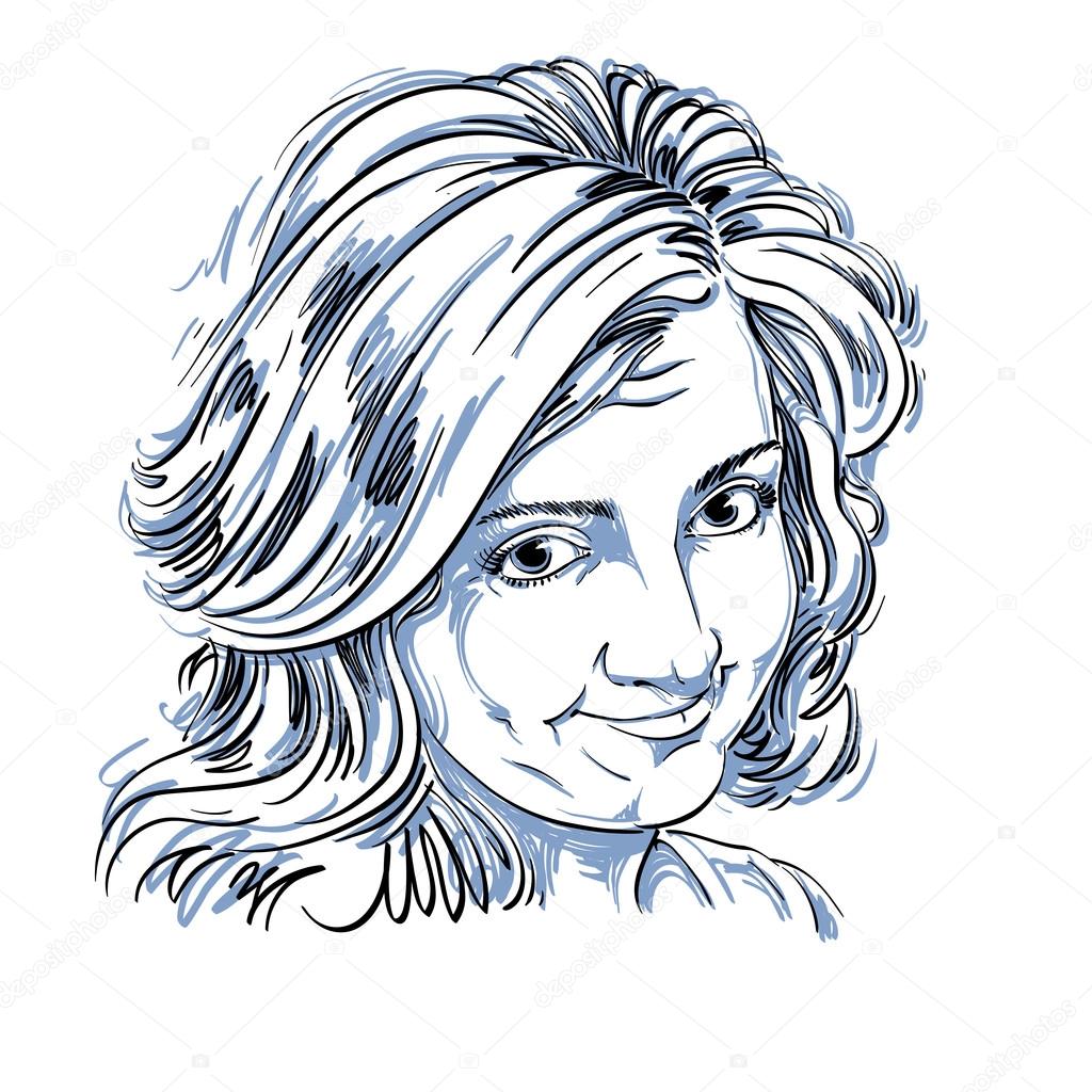 Naive blameworthy girl Stock Vector Image by ©Ostapius #89848448