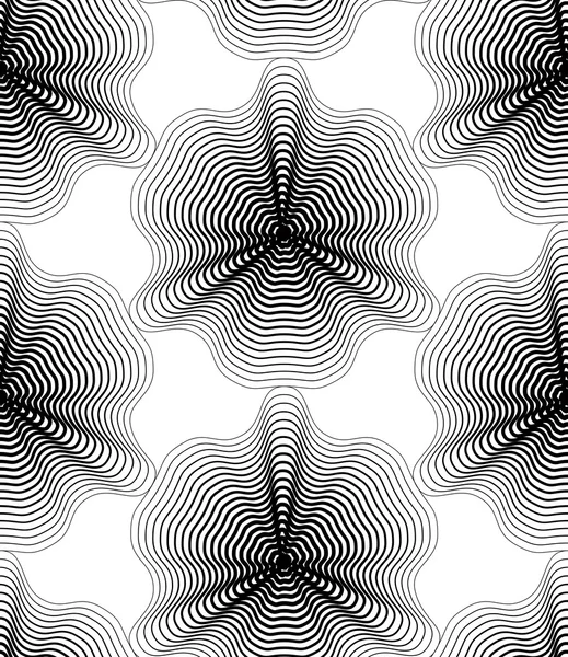 Continuous pattern with graphic lines Stock Vector by ©Ostapius 95498138