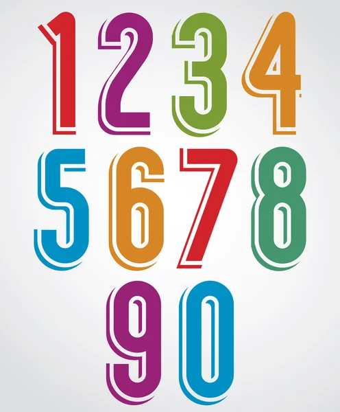 3D colorful bold numbers vector set. Stock Vector by ©Ostapius 51681235