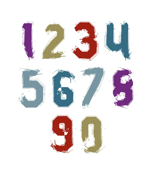 Números raros coloridos manuscritos Vector de stock por ©Ostapius 125732174