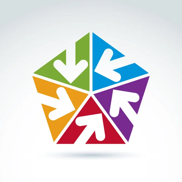 Infografia pentagonal Vector Art Stock Images | Depositphotos