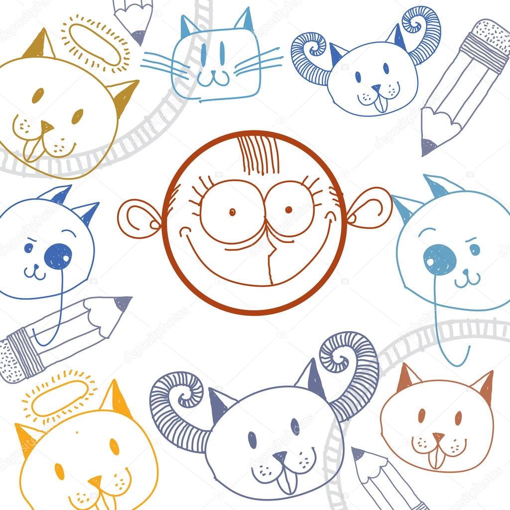 Happy content person Stock Vector Image by ©Ostapiusangelp #95499834